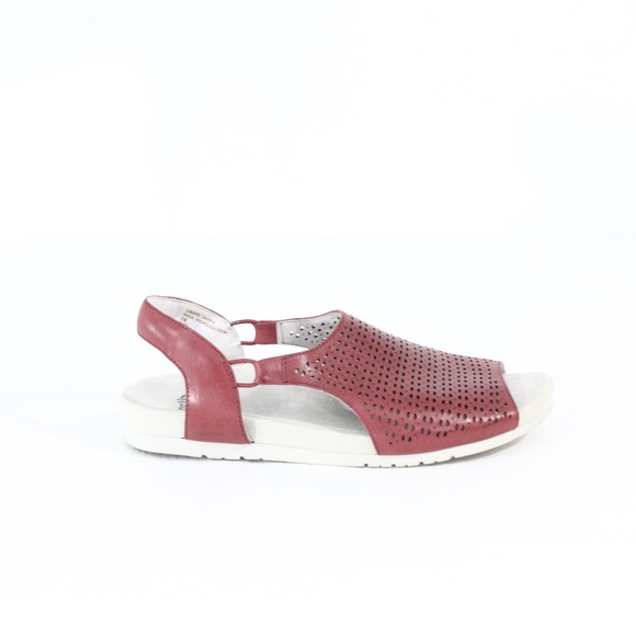 Earth | Shoes | Earth Linden Sandals Women Red Leather Shoe Comfort ...